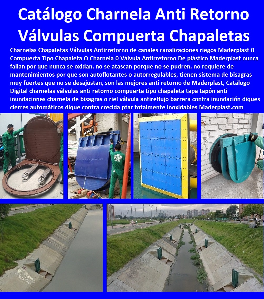 CHARNELAS 0 VÁLVULAS ANTI RETORNO 0 COMPUERTA TIPO CHAPALETA 0 TAPA 0 ...